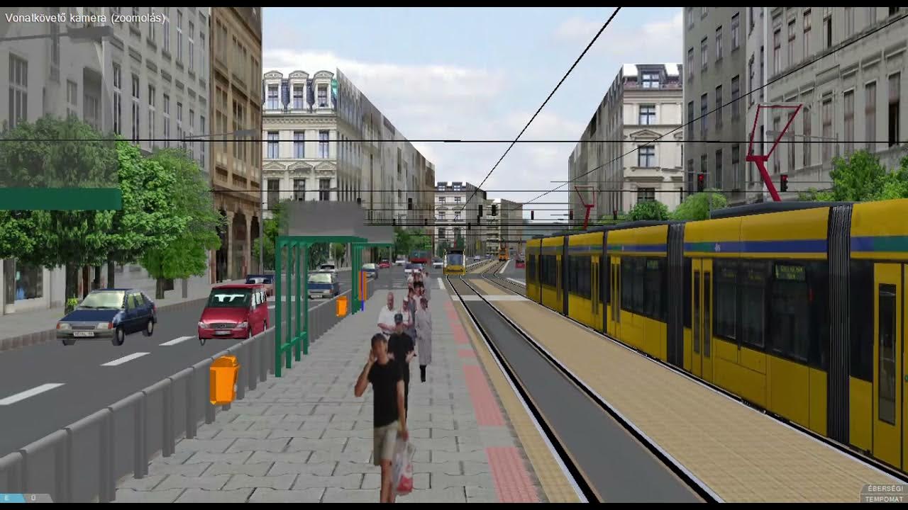 OpenBVE Budapest 4-es villamos - YouTube