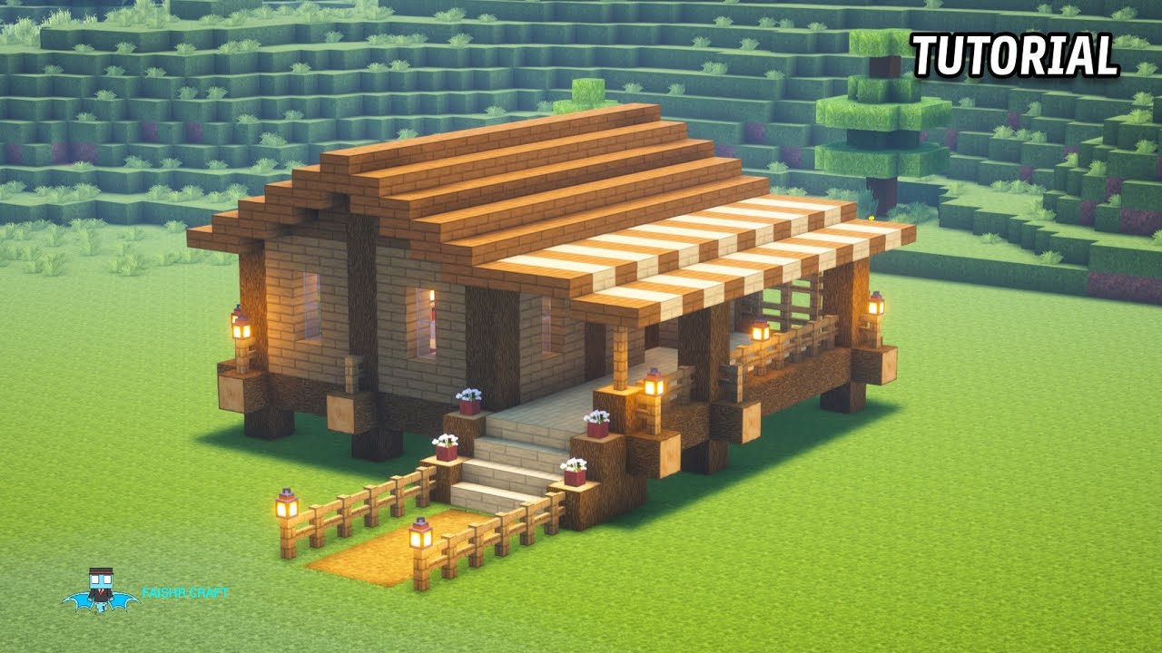 Minecraft: How To Build A Survival Wooden House! Tutorial - YouTube