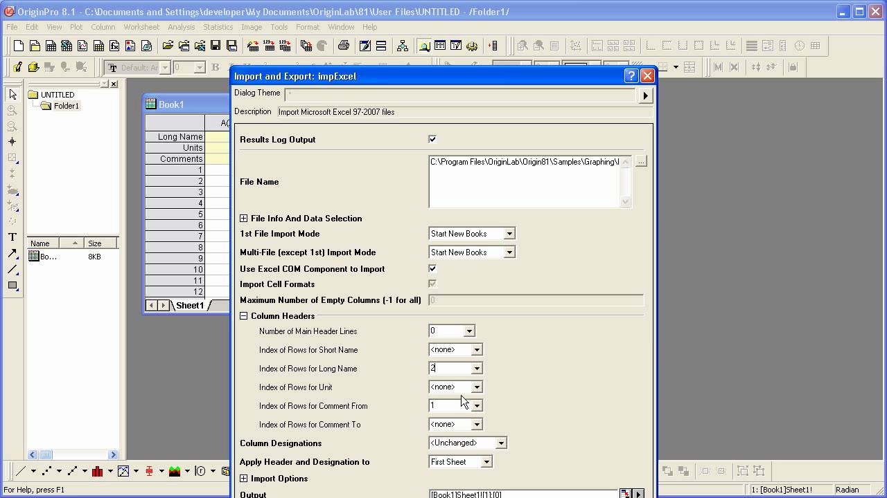 Origin: Working With Excel Part 2 - YouTube