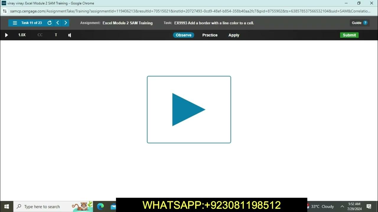 Excel Module 2 SAM Training | Excel Module 2 SAM Training | Module 2 ...