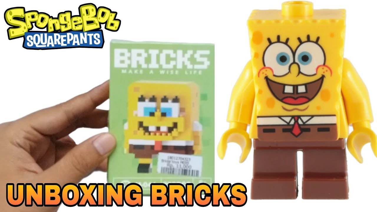 MENYUSUN BRICKS SPONGEBOB SQUAREPANTS ‼️ UNBOXING & REVIEW - YouTube