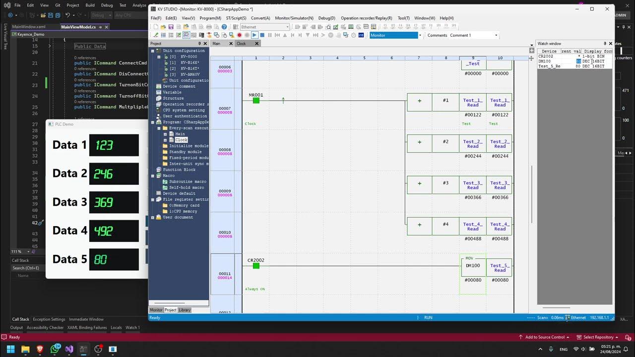 C# App for Keyence PLC Communication | Connect, Read & Write Data - YouTube