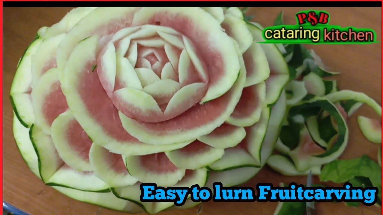 How to make Fruit carving|Fruit carving|Watermilan carving|Easy Fruit ...