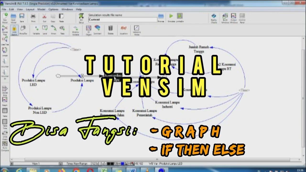 Tutorial Vensim menggunakan Fungsi IF dan Graph - YouTube
