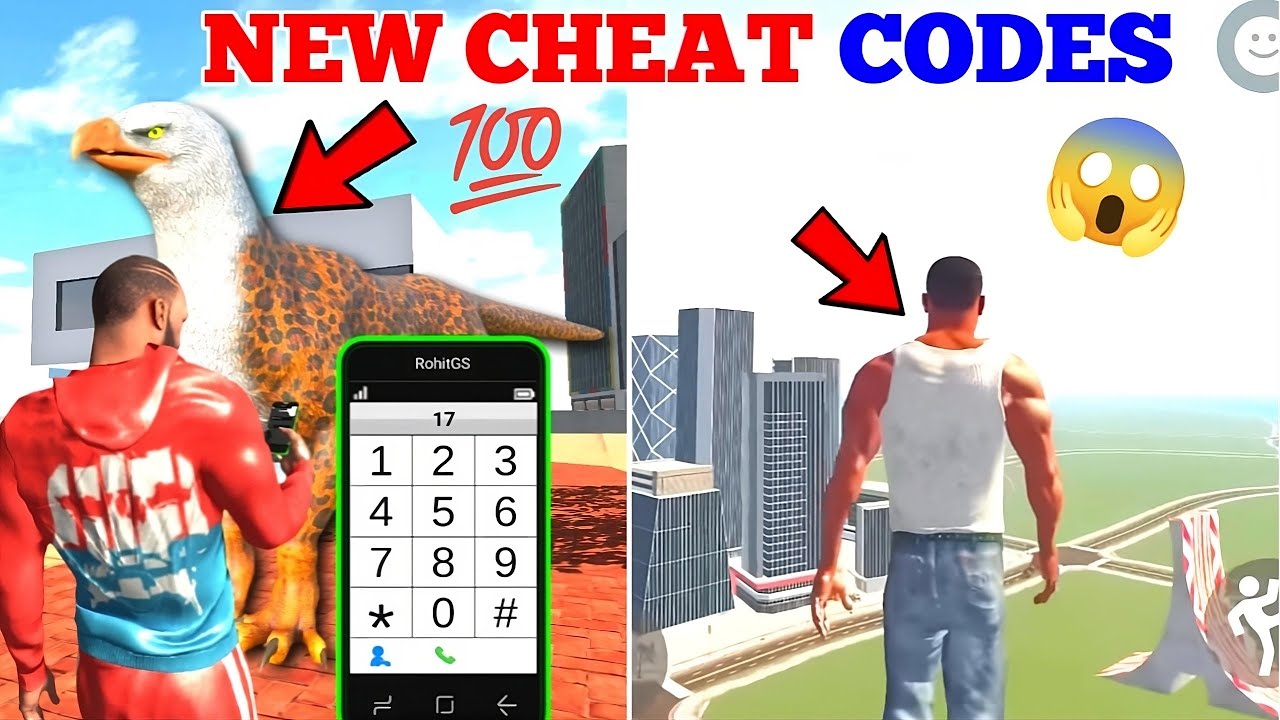 New Eagle Monster Cheat Code in Indian Bikes Driving 3D 😱🔥| Giant ...