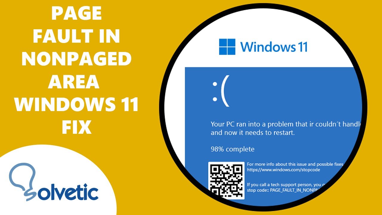 PAGE_FAULT_IN_NONPAGED_AREA Windows 11 FIX ️ - YouTube