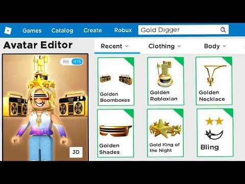 I Made a GOLD DIGGER Roblox Account!