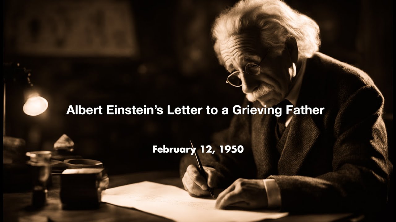 Albert Einstein's condolence letter from 1950 - YouTube
