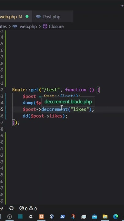 ⚙️ Quick Tip: Laravel Eloquent's ⬆️ Increment & ⬇️ Decrement Methods! #laravel - YouTube