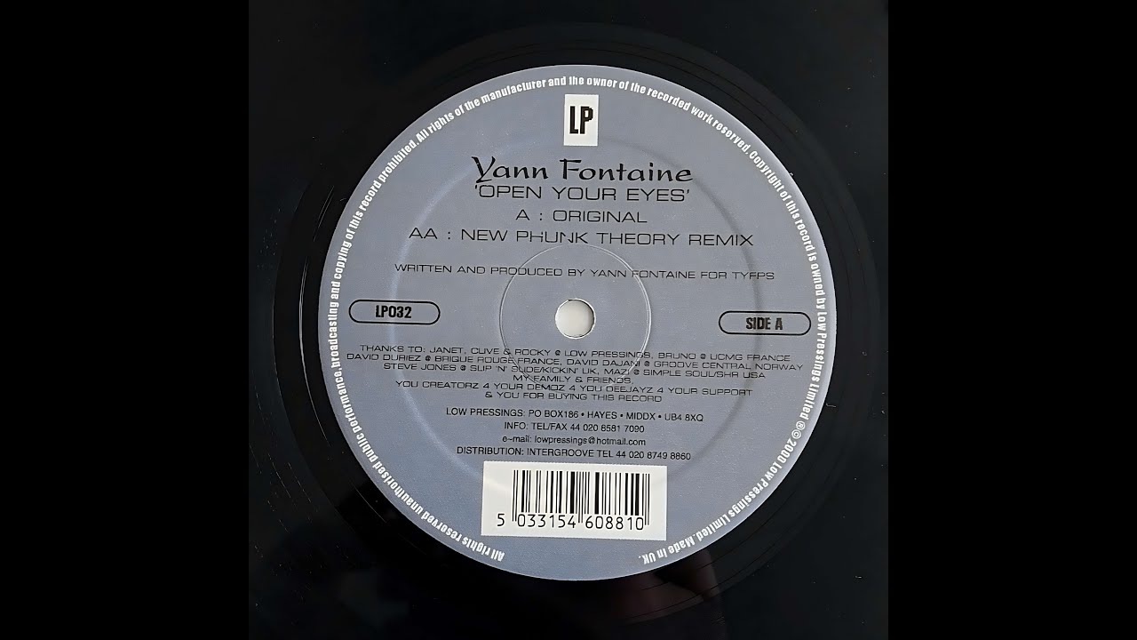 Yann Fontaine - Open Your Eyes (New Phunk Theory Remix) (2000) - YouTube