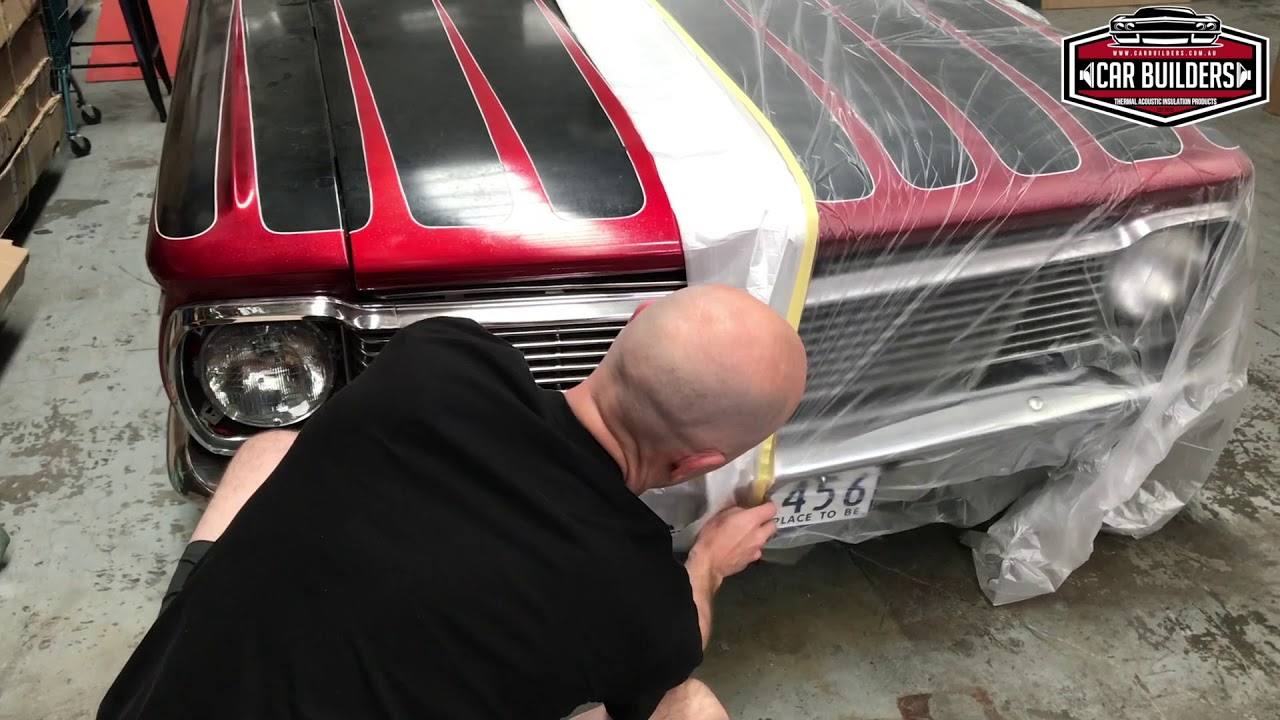 Masking off for paint the easy way - YouTube