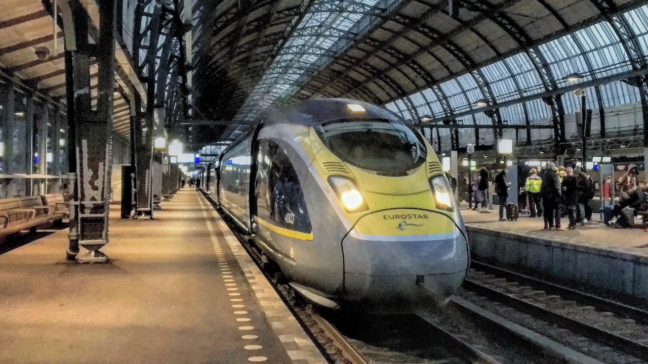 [4K] Eurostar e320 vertrekt uit Amsterdam Centraal! - YouTube