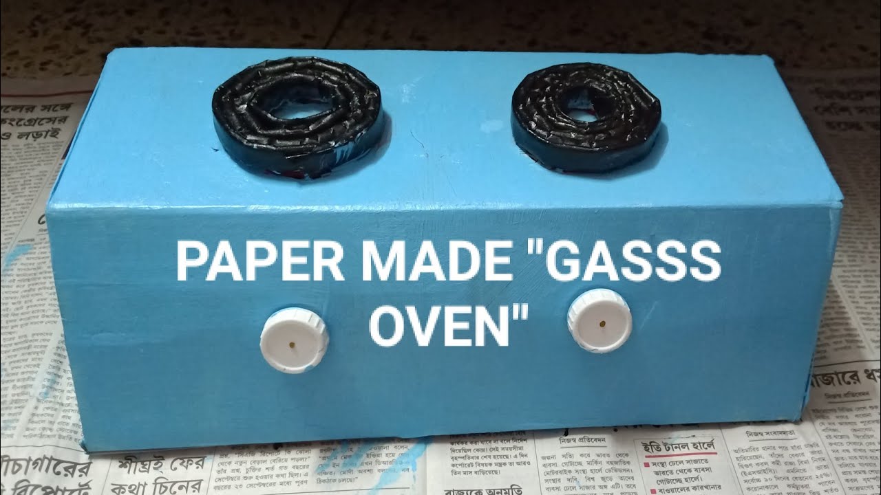 Paper made "GASS OVEN" - YouTube