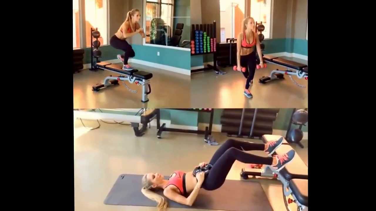 Amanda Lee's 15 Min Combo Exercise Split Routine (jen selter before and ...
