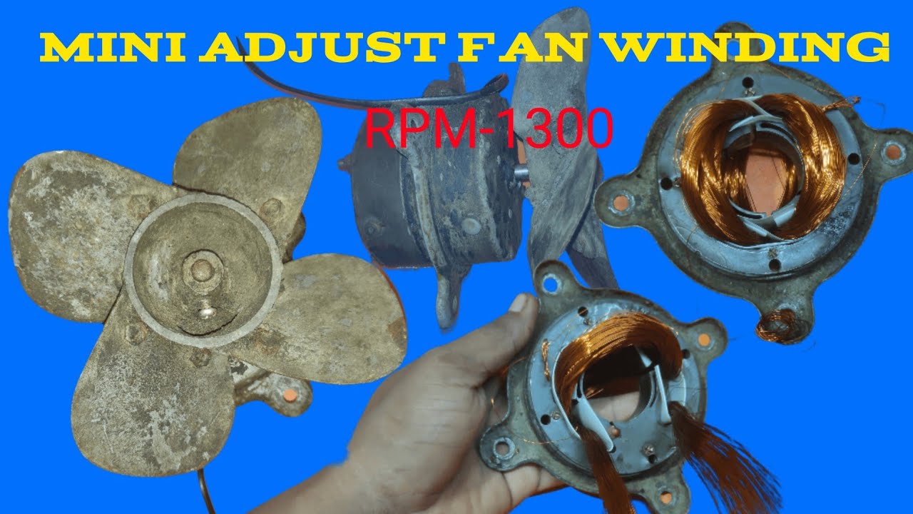 MINI adjust fan winding //gas fan winding - YouTube
