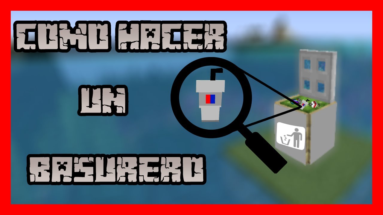 👉COMO HACER un BASURERO funcional en MINECRAFT👈 I en menos de 1 minuto ...