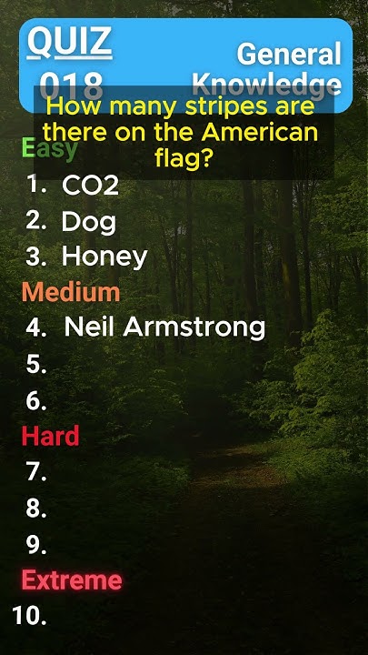 Quiz Quickie 018: General Knowledge Progressive List Challenge - YouTube