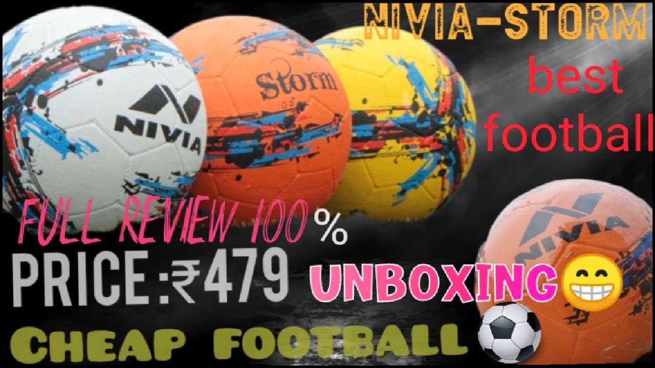 (NIVIA STORM)football ⚽unboxing and review | hard/soft ground football ...