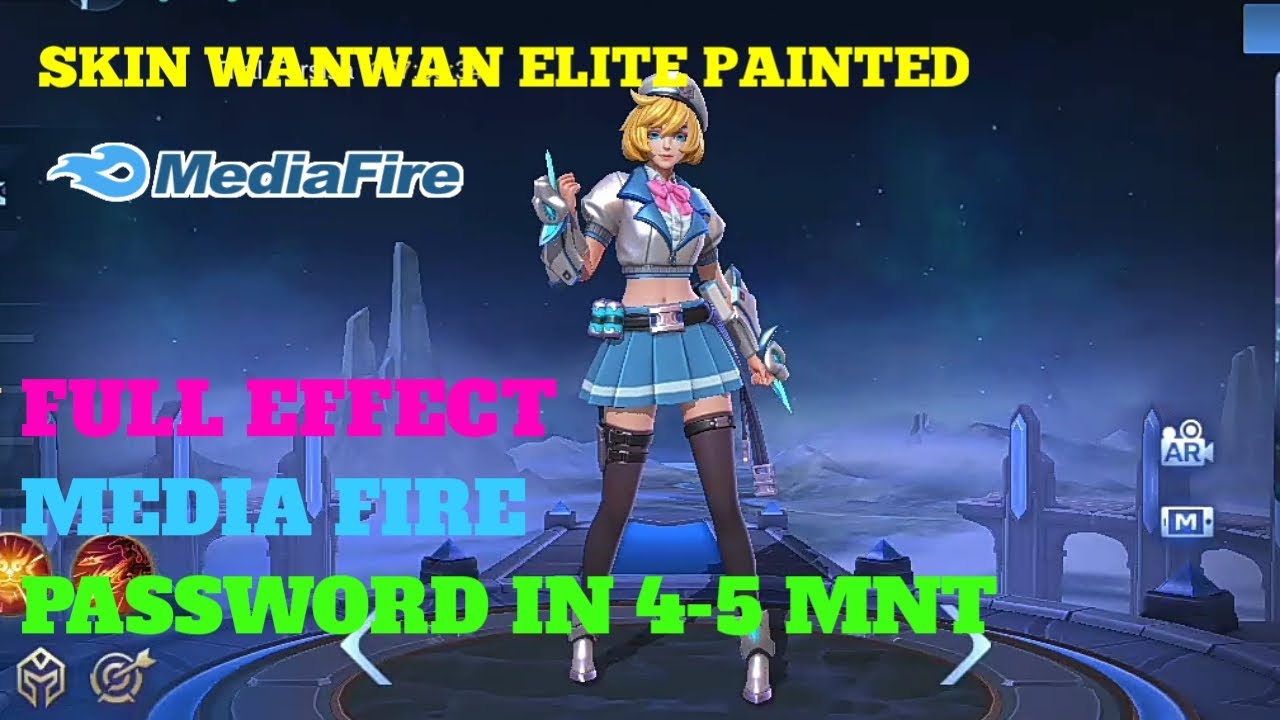 NEW!! SKIN WANWAN ELITE PAINTED FULL EFFECT||PERMISION TO REUPLOAD ...