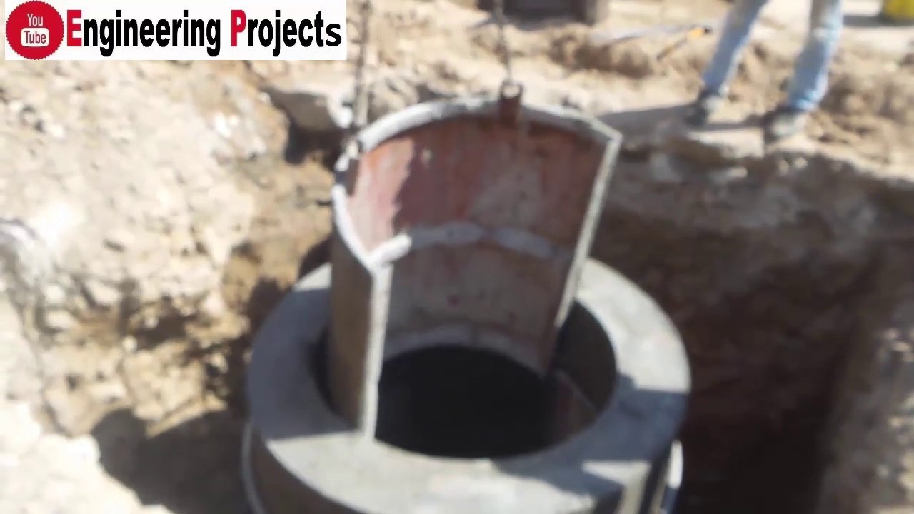Construction Stages of Concrete Manhole - YouTube