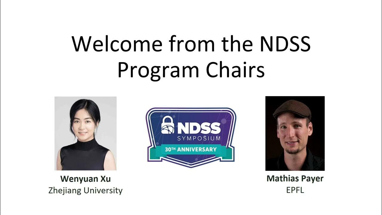 NDSS 2023 - Welcome & Operating Remarks - YouTube