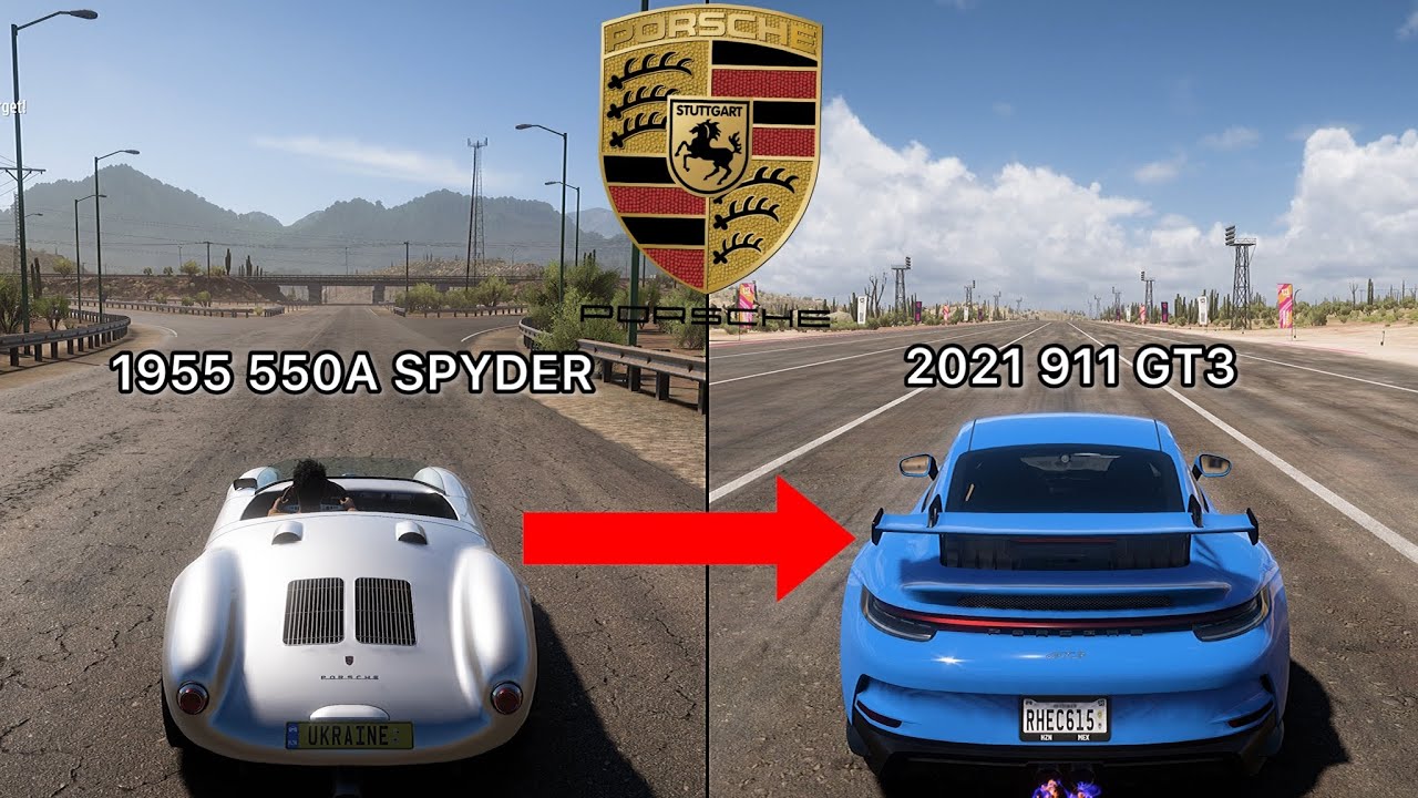 PORSCHE evolution in Forza Horizon 5 - YouTube