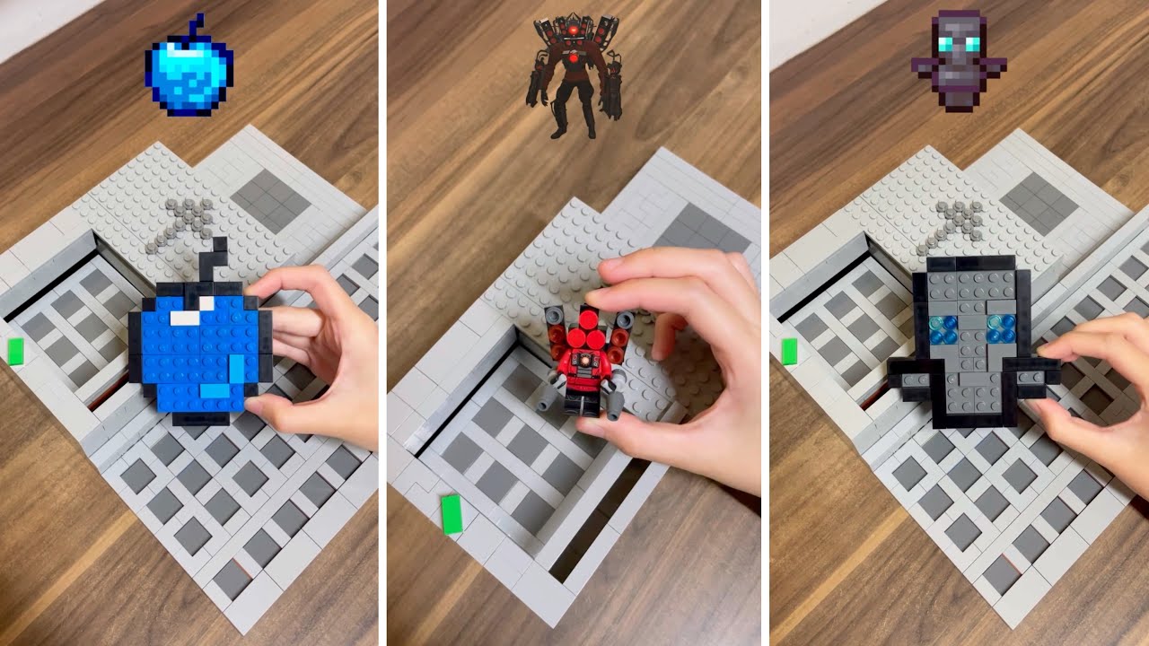 Crafting Impossible Minecraft items BUT Lego! - YouTube