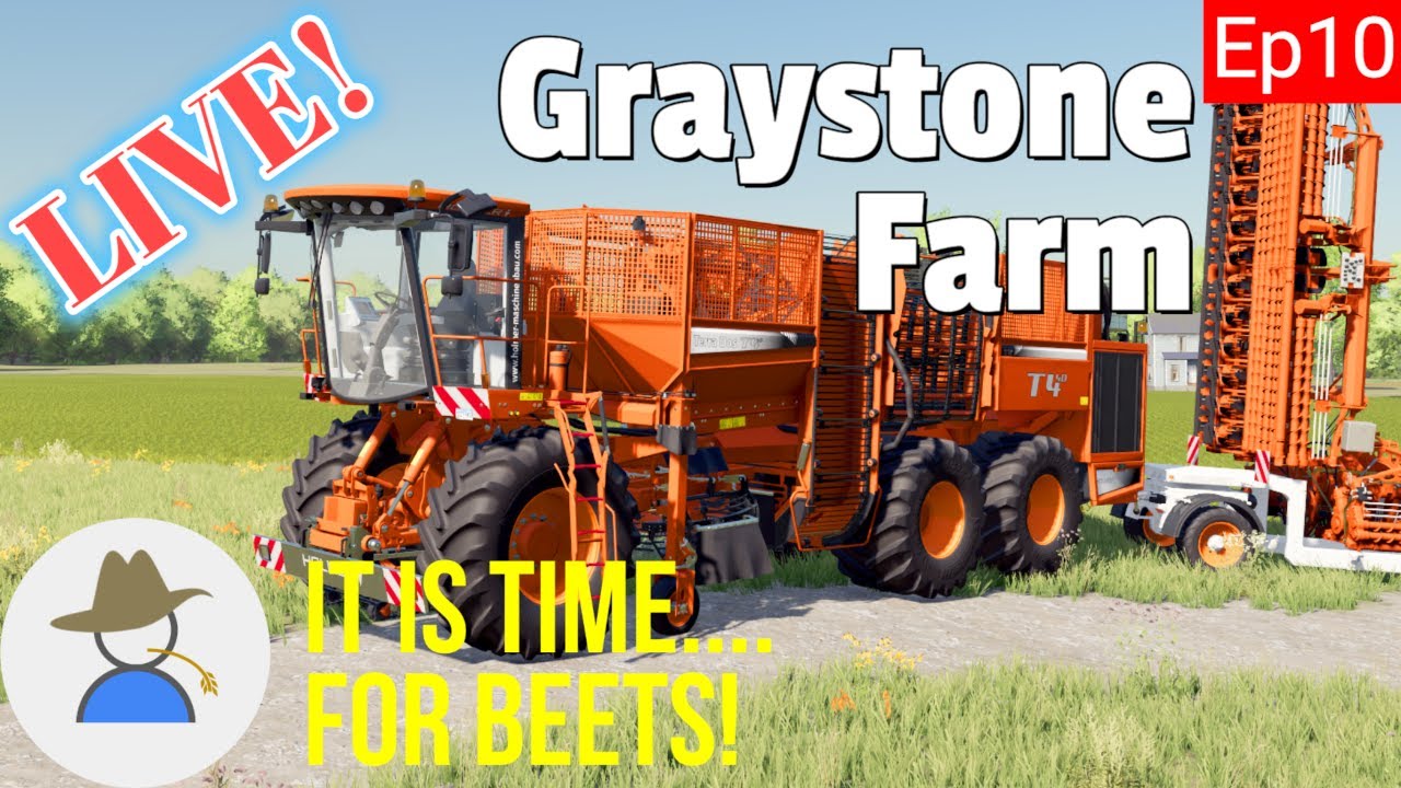 LIVE! - It is time. BEETS! - Graystone Farm - Ep10 - FS22 - YouTube