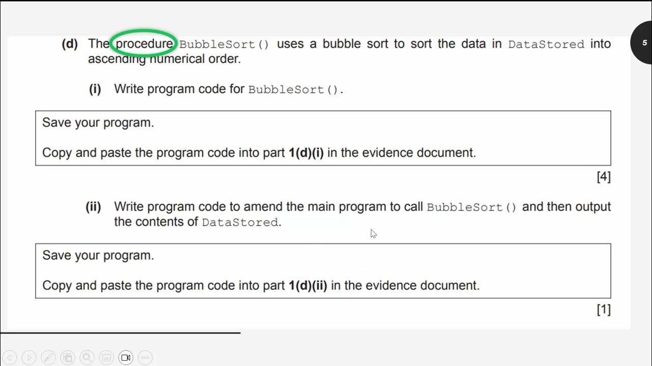 Computer Science 9618 Paper 4 2024 Full Walkthrough - YouTube