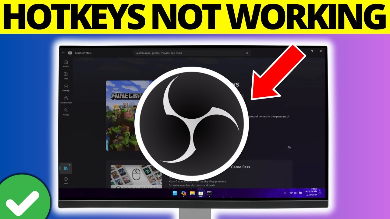 How To Fix OBS Hotkeys Not Working in-Game - YouTube