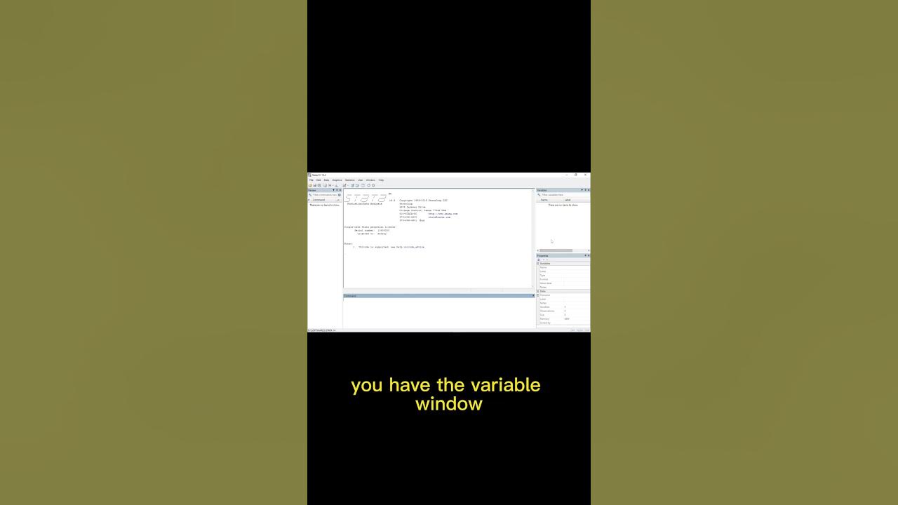 Mastering STATA Software Interfaces: A Guide for Beginners #shorts - YouTube