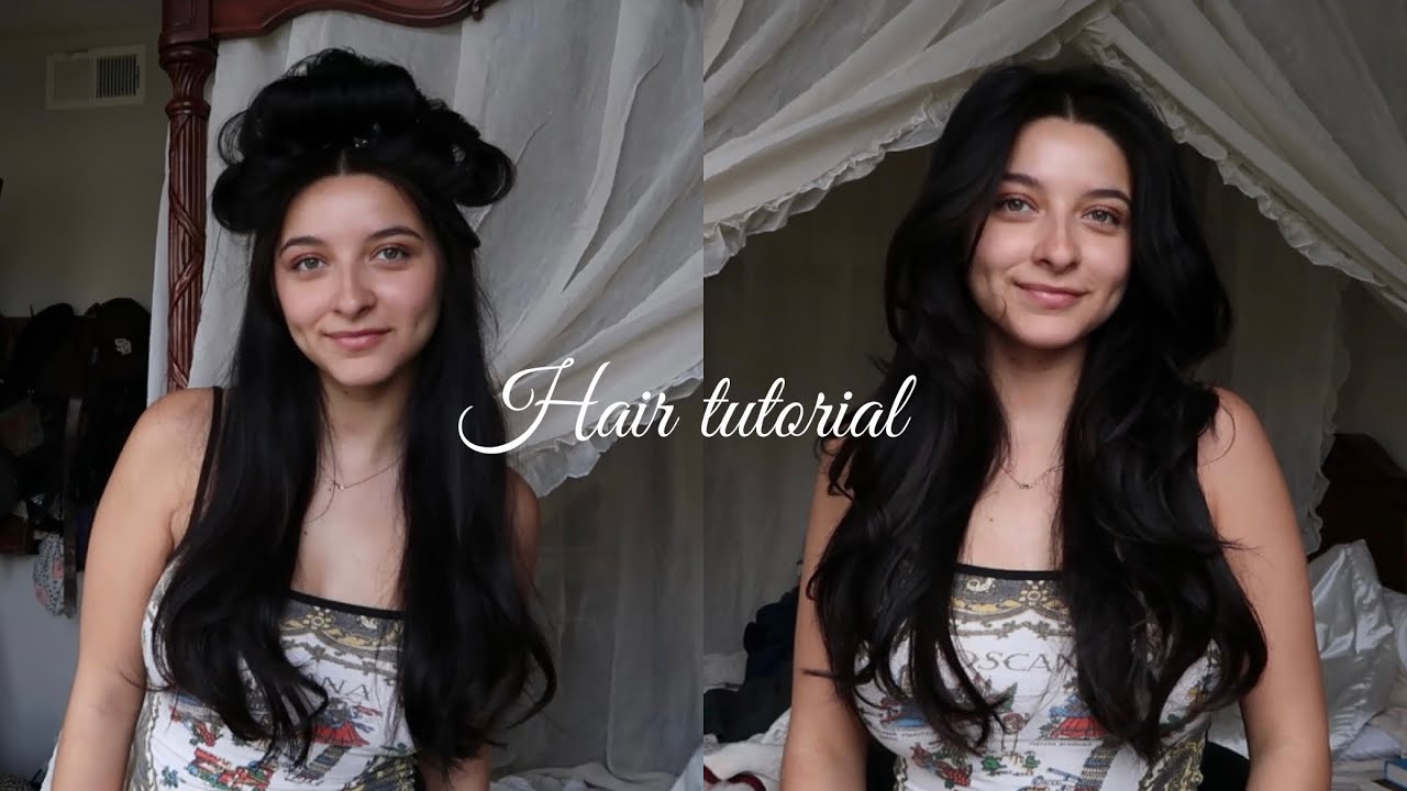 How I style my hair | 90s blowout tutorial - YouTube
