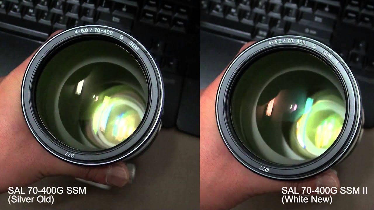 Sony SAL 70-400G SSM II, Lens Coating Compared - YouTube
