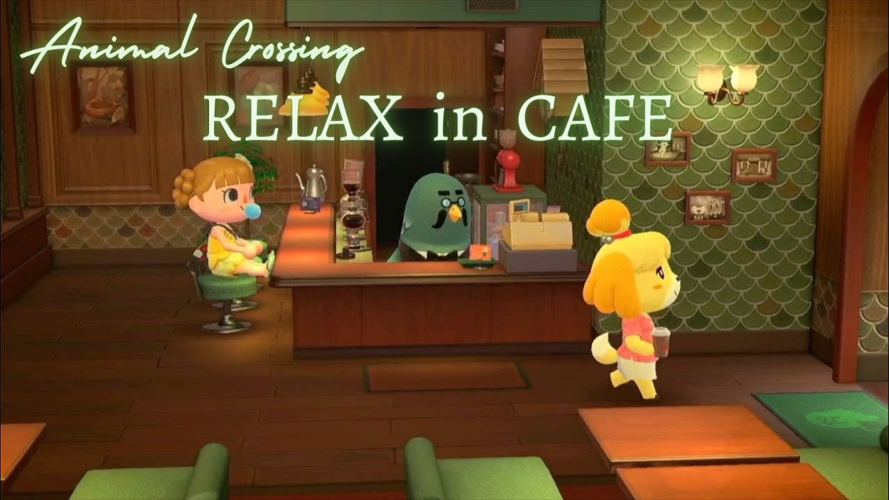 RELAX in CAFE | for Sleeping & reading | Animal Crossing cozy coffee ...