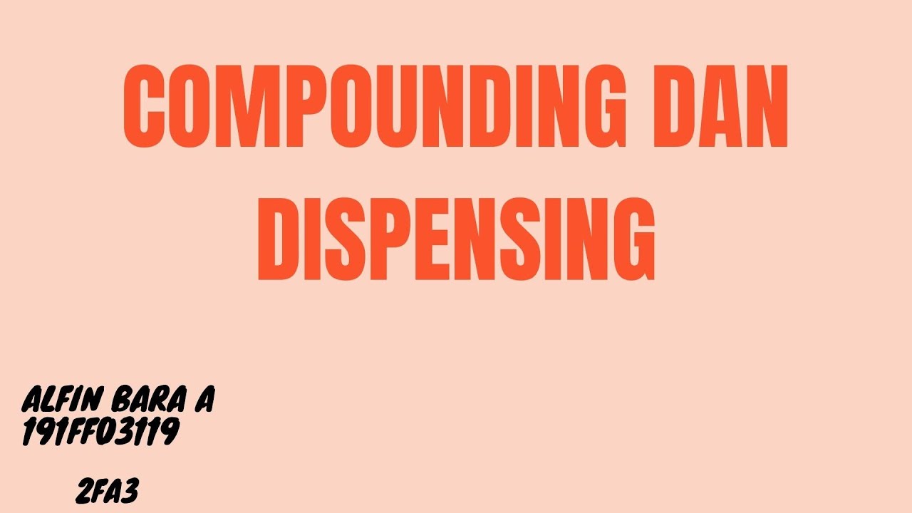 COMPOUNDING & DISPENSING - RESEP OBAT SEDIAN SERBUK (PULVERES) - YouTube