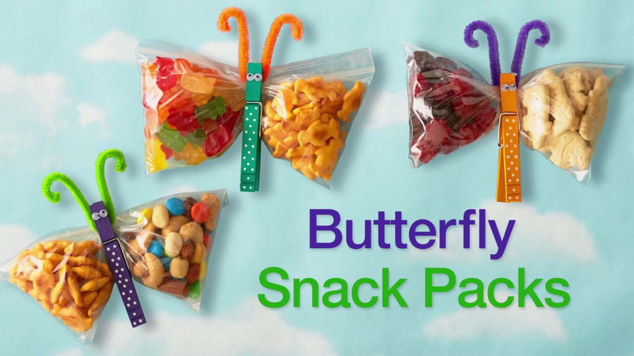 Butterfly Snack Packs - YouTube