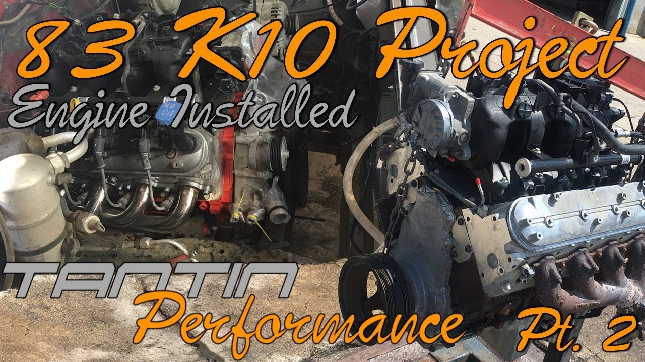 (LS Engine Installed) 83 Chevy K10 LS Swap Project Part 2 - YouTube
