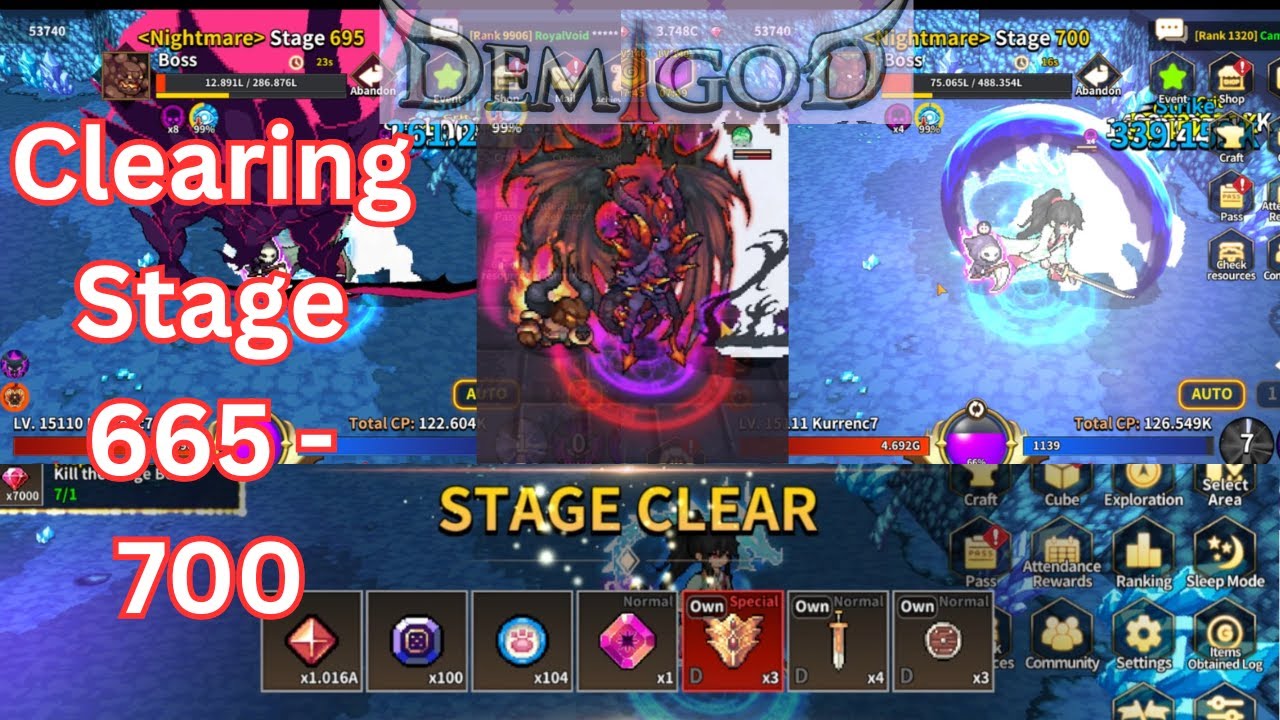 Demigod Idle - Clearing Stages 665 - 700! 🤌 F2P - YouTube
