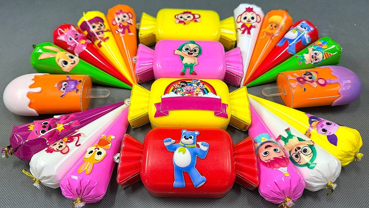 Pinkfong Slime with Rainbow Eggs Jeni, Hogi, and Bebefinn’s Colorful ...