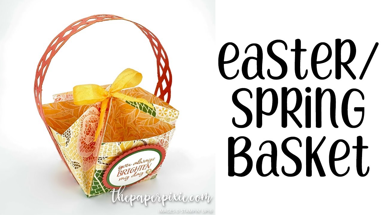 Easter / Spring Paper Basket Tutorial - YouTube