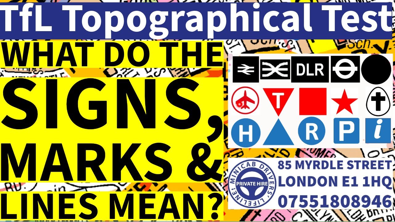 TfL Topographical Signs, Marks & Lines on Map | A Detailed Explanation ...