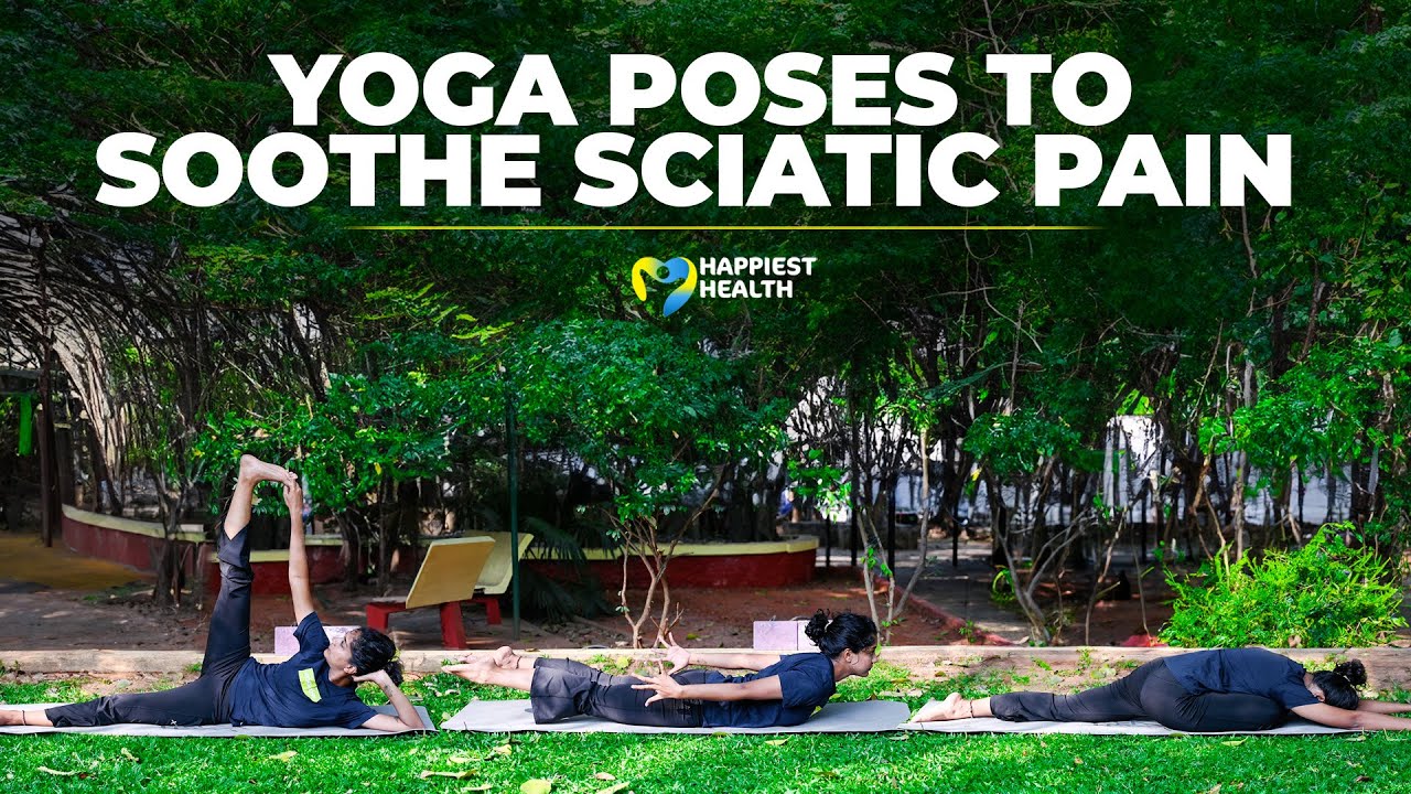 Yoga poses to soothe sciatic pain | Yoga for beginners - YouTube