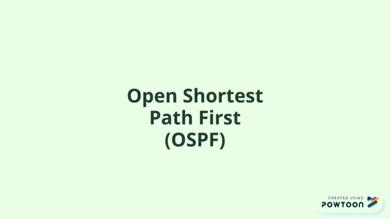 Open Shortest Path First - YouTube