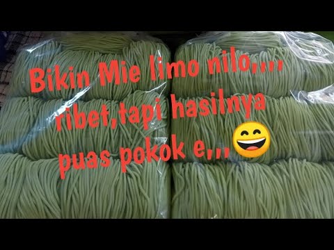 Buat mie ijo/mie limo nilo - YouTube