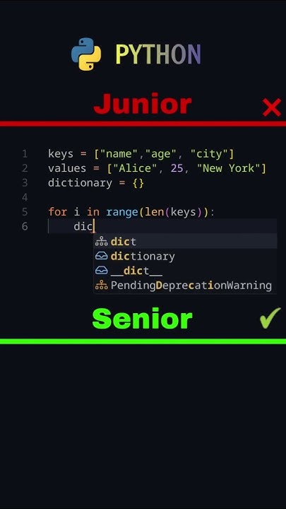 Merging two lists into a dictionary #coding #python - YouTube
