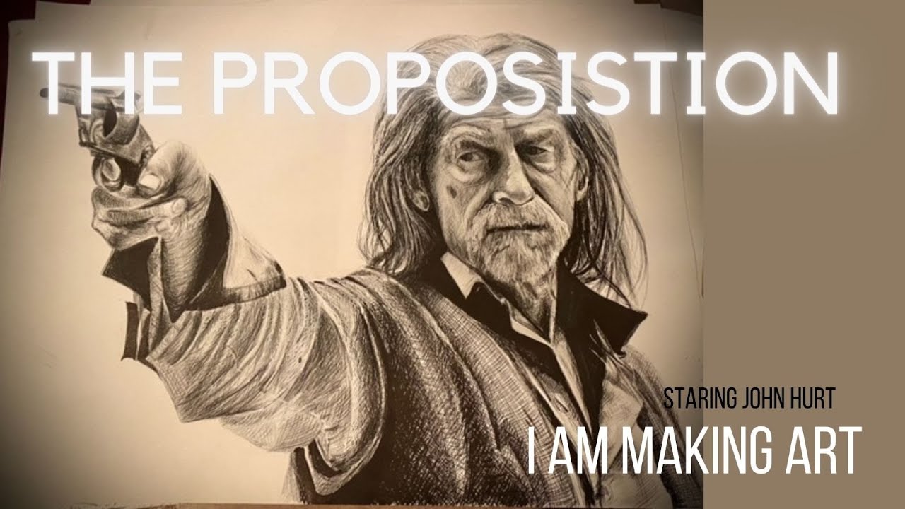 The Proposition with John Hurt drawing/ink. - YouTube