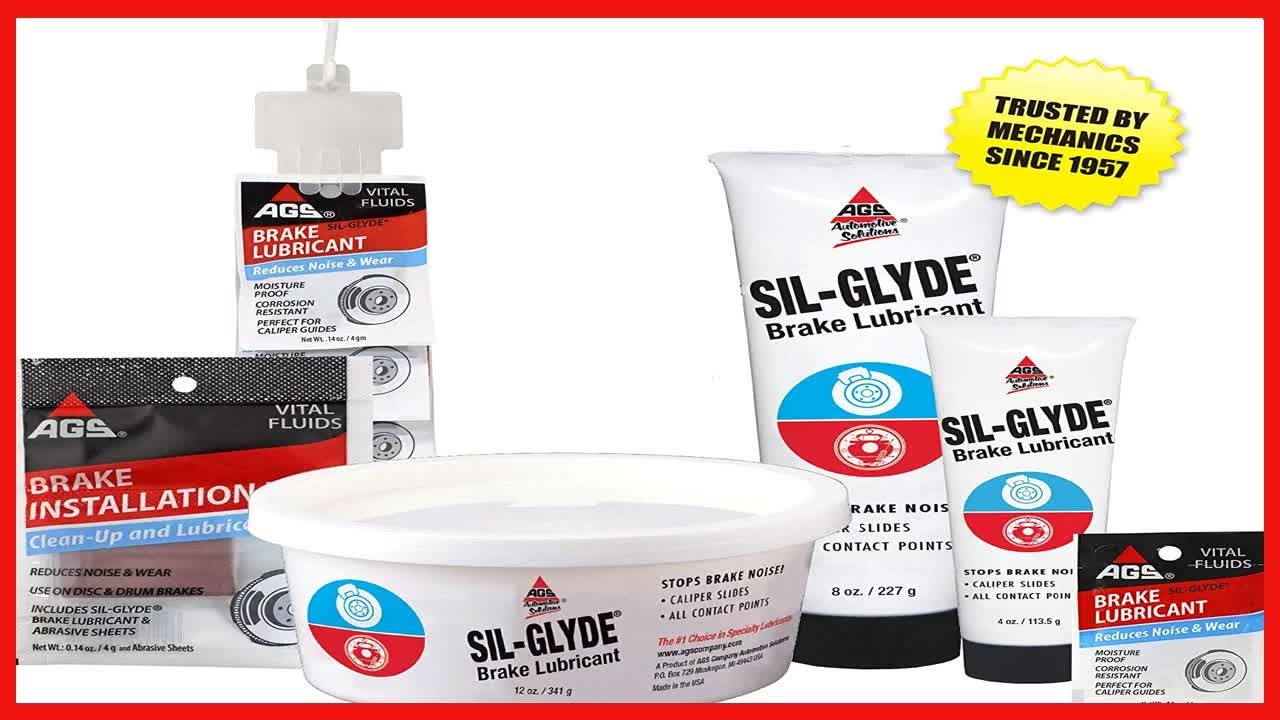 AGS Sil-Glyde 8 oz Tube Silicone Based Brake Assembly Lubricant for ...
