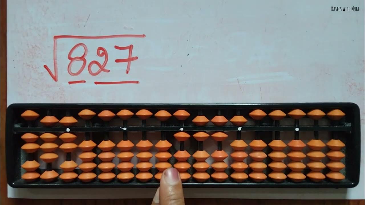 Square root √ using Abacus | Sum no: 4, Tricky sum | #abacuslearning #abacus - YouTube