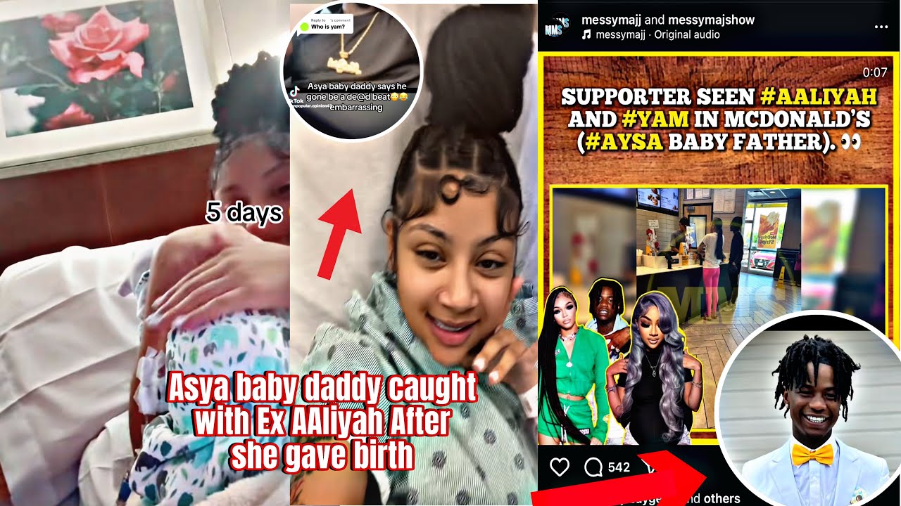 Badkidasya’s Baby daddy Gets Caught WithExAaliyah After Asya gave birth ...