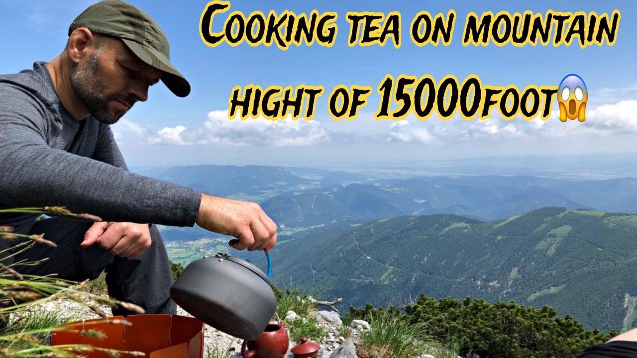 I make Tea on mountain || how to cook tea on mountain - YouTube